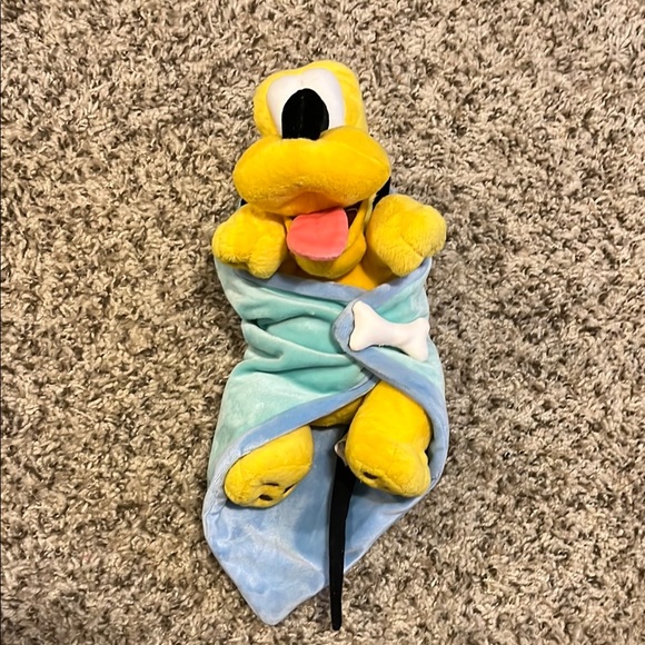 Disney | Toys | Disney Babies Pluto With Blanket And Hood | Poshmark